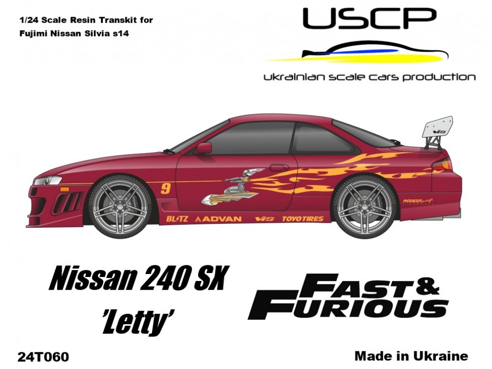 24T060 USCP Nissan 240SX/Silvia S14 Fast and Furious Letty Transkit ...